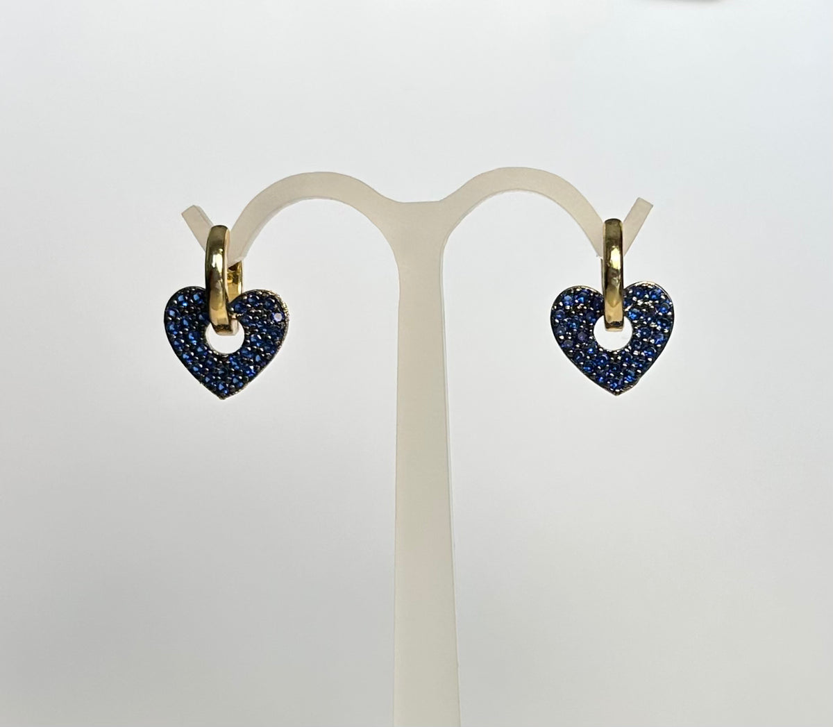 Arracadas corazón azul – Magnolia Jwl